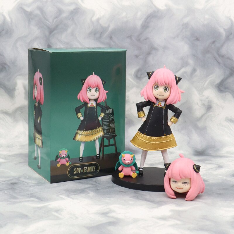 Jual Anime Figure 17cm Anya Forger Spy x Family Figure Replaceable Head ...