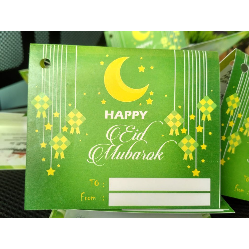 Jual Kartu Ucapan Lebaran Idul Fitri Custom, Nuansa Elegan dan Tebal ...