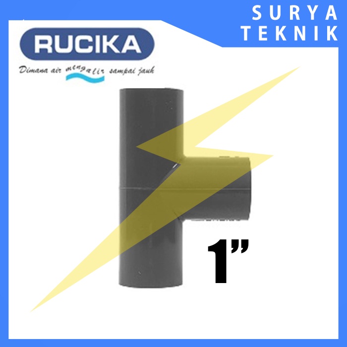 Jual Sambungan Pipa Fitting PVC Tee AW 1 Inch / Tee AW 1 Inch Rucika / Sambungan Pipa Rucika ...