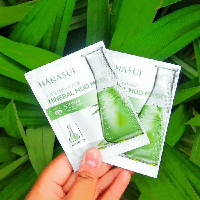Jual Masker Hanasui Mud Mask Asian Heritage Acne Care Perbox (Isi 10pcs ...