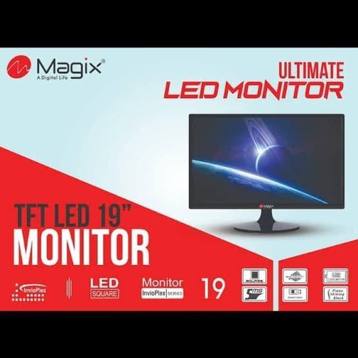 Jual LED Monitor Magix 19″ HDMI & VGA Port WIDE SCREEN | Shopee Indonesia