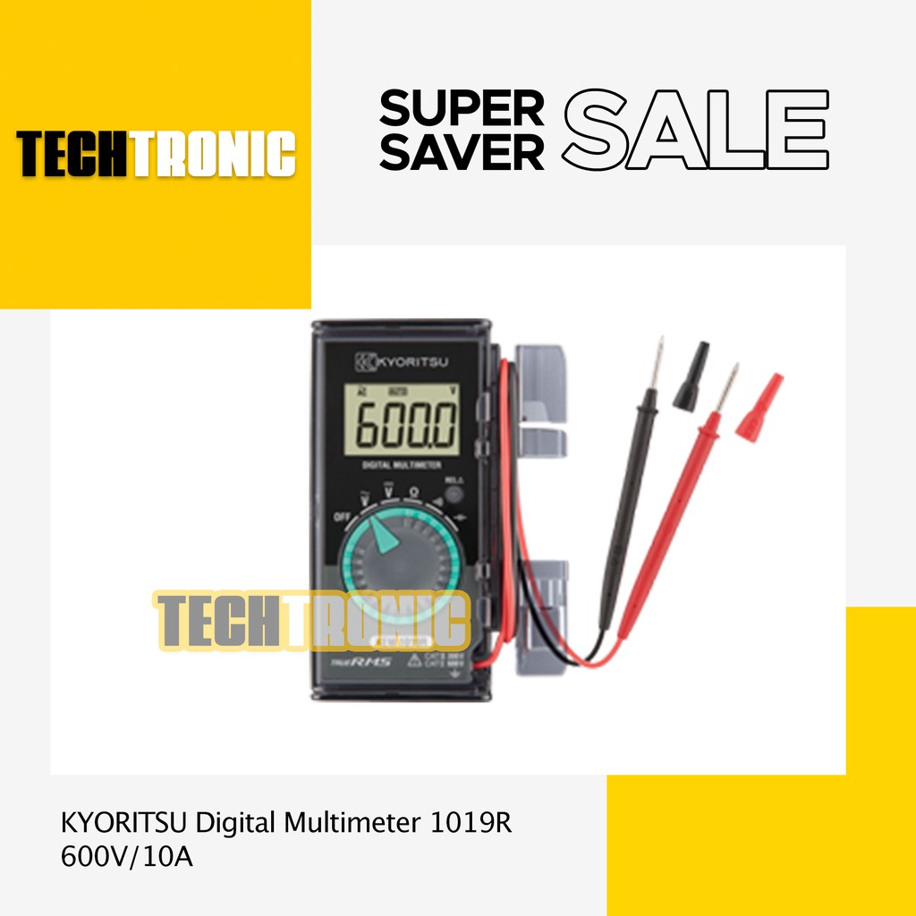 Jual KYORITSU Digital Multimeter 1019R 600V/10A - TECHTRONIC | Shopee ...
