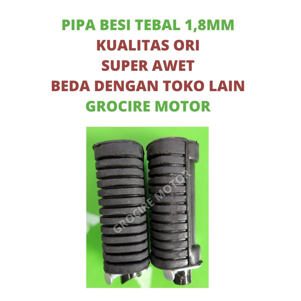 Jual TEBAL PIPA BESI TEBAL KARET FOOTSTEP SUPRA INJAKAN KAKI BELAKANG ...