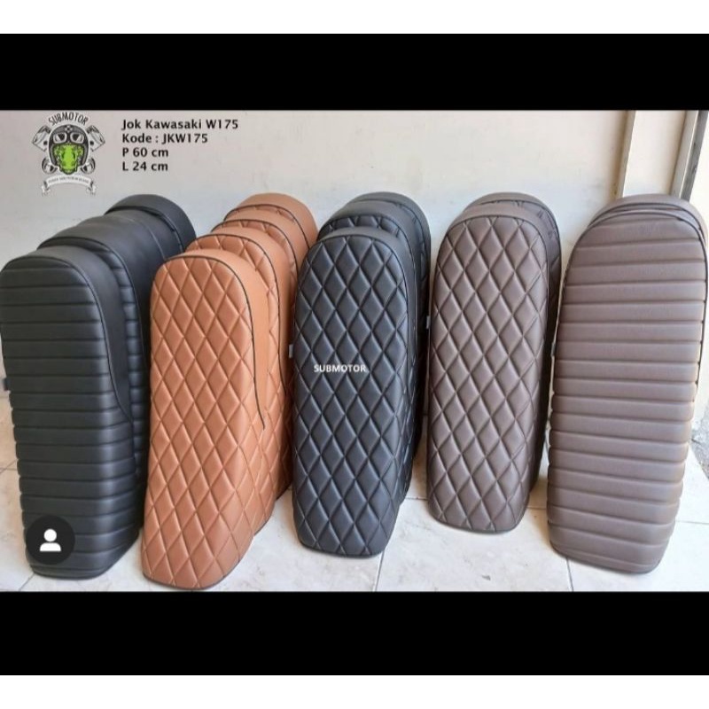 Jual jok sedel japstyle Scrambler caferacer model Kawasaki w175 pnp ...