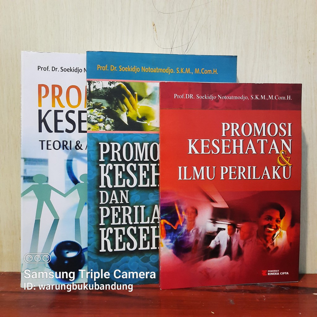 Jual Paket 3 Buku Promosi Kesehatan - Soekidjo Notoatmodjo | Shopee Indonesia