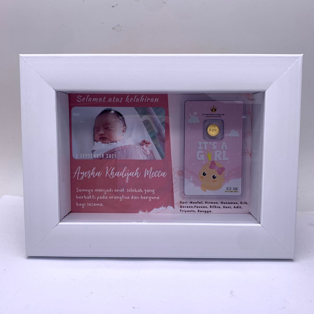 Jual (UKURAN S 15x10) HAMPERS Gift CUSTOM Bingkai FRAME Mahar 3D ...