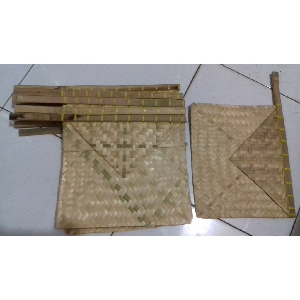 Jual Kipas anyaman bambu beranak / kipas bambu tradisional | Shopee ...