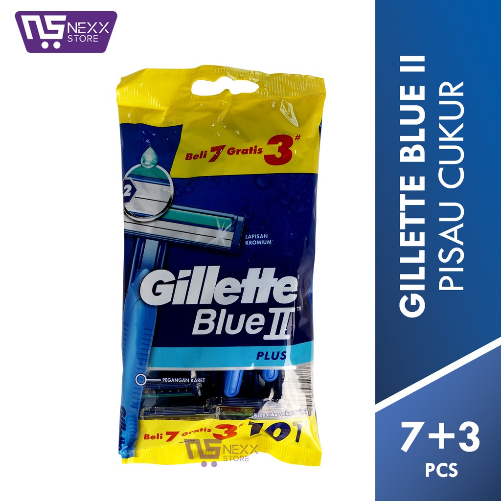 Jual GILLETTE - Blue 2 Plus ( 7 + 3 pcs ) | Shopee Indonesia
