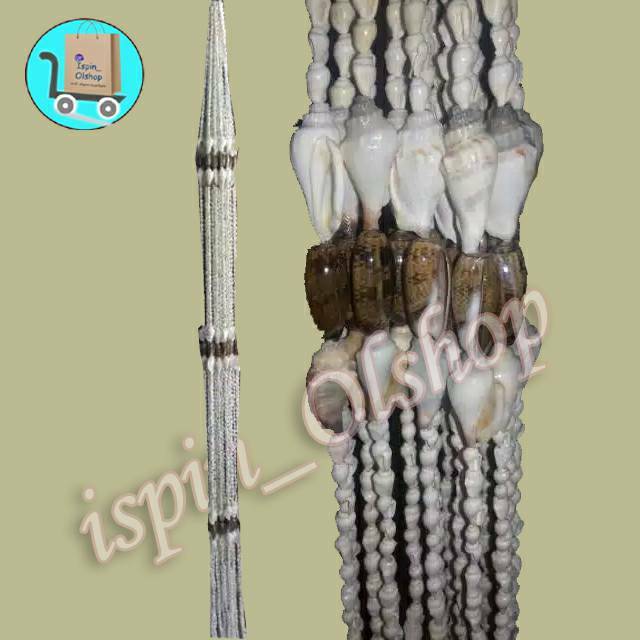 Jual Tirai kerang putih real pict 10 untai + FREE SOUVENIR | Shopee ...