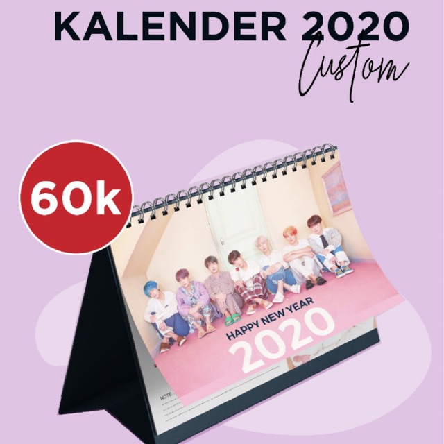 Jual KALENDER MEJA 2020 dengan menggunakan art carton ukuran 15x21 A5 ...