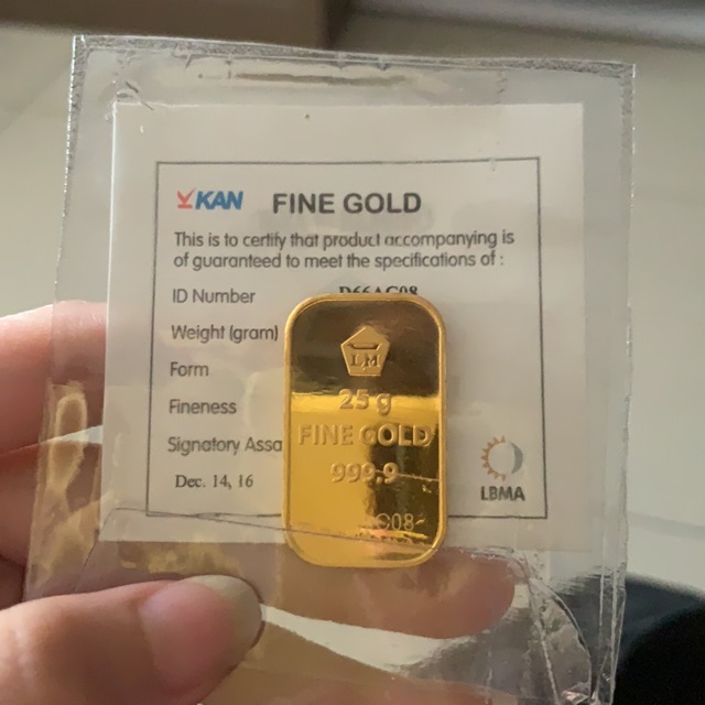 Jual Emas LM Antam 25 Gram ( Cetakan Lama ) | Shopee Indonesia