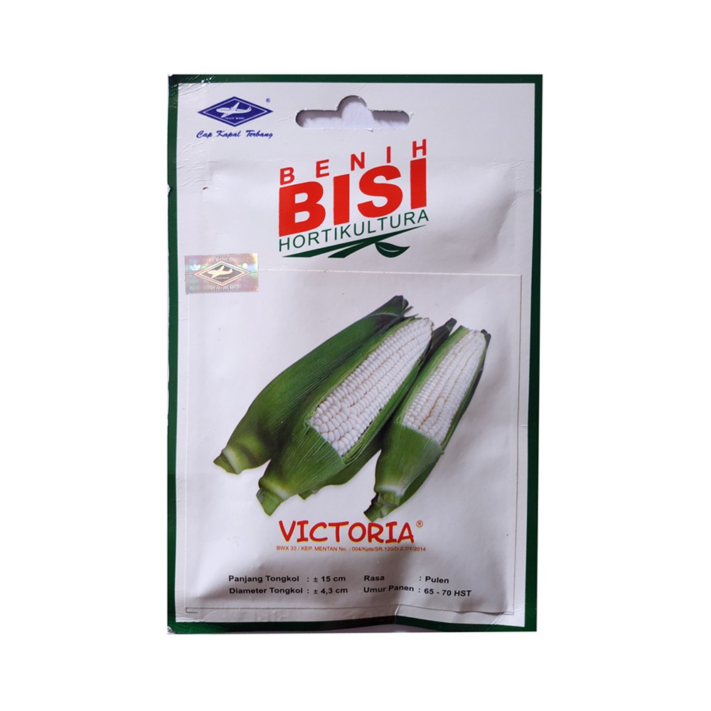 Jual Benih Jagung Pulut Putih Victoria F1 BISI Kemasan Urban Isi 50 ...