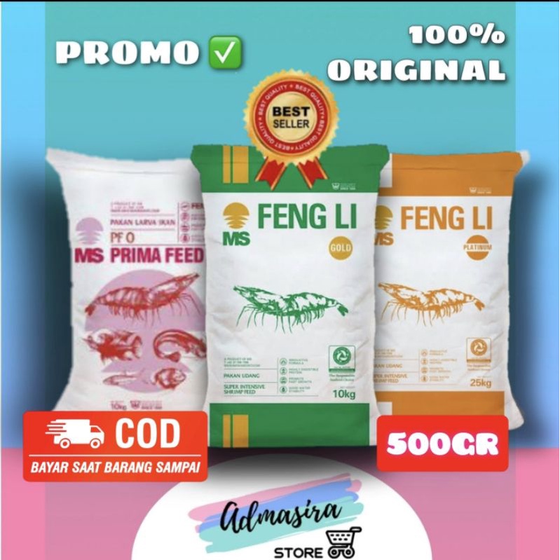 Jual Repack 500gr Pelet FENGLI 0 FENGLI 1 pakan udang larva ikan cupang koki | Shopee Indonesia