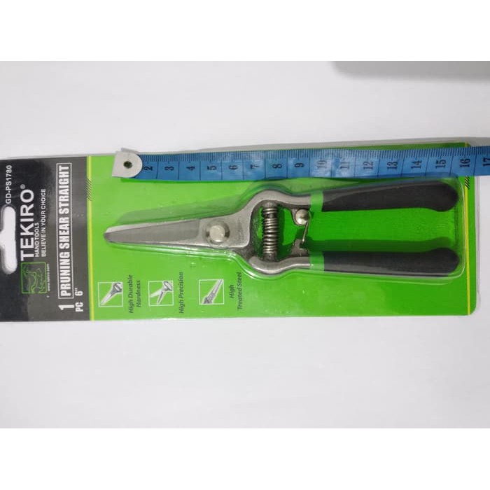 Jual TEKIRO - GUNTING DAHAN LURUS UK 6 INCH GUNTING TANAMAN - ORIGINAL ...