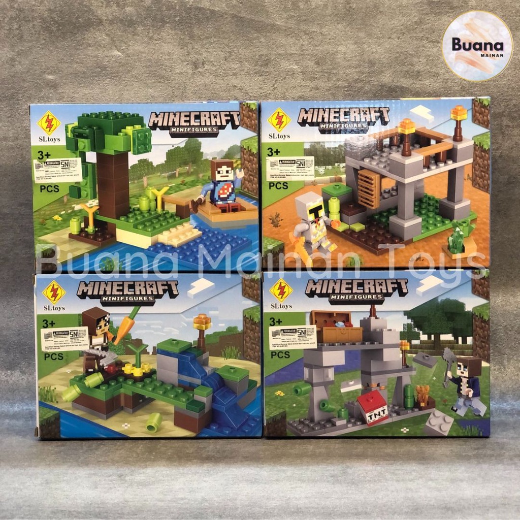 Jual BRICKS SLTOYS MINECRAFT MINI FIGURES 89174 MAINAN EDUKASI ANAK ...