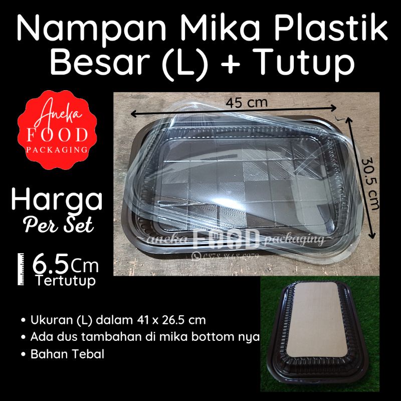 Jual Nampan BESAR mika plastik kue+tutup | Shopee Indonesia