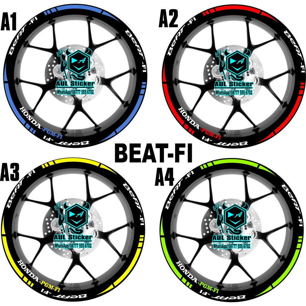 Jual Sticker Velg HONDA BEAT-FI custom | Shopee Indonesia