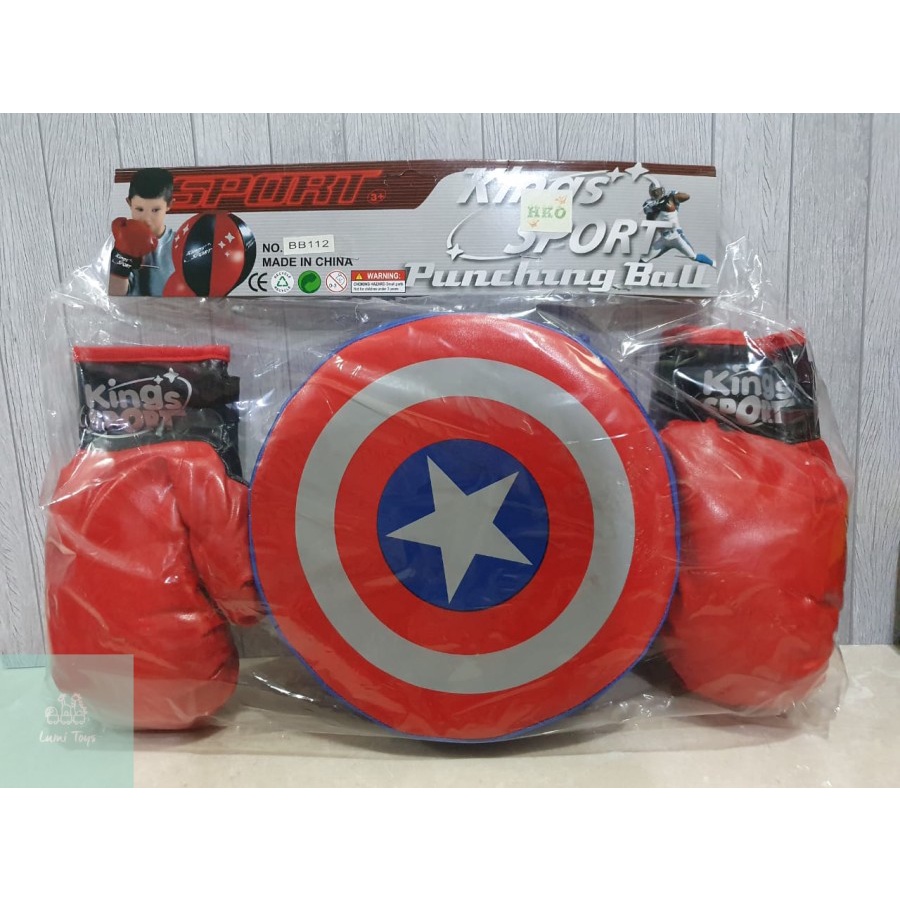 Jual Mainan Sarung Tinju Kapten Amerika / Punching Bag Captain America ...
