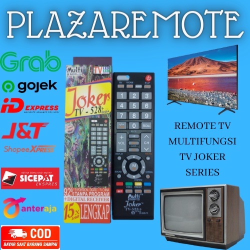 Jual remote joker tv LCD LED tabung JOKER 3 ANGKA multi universal ...