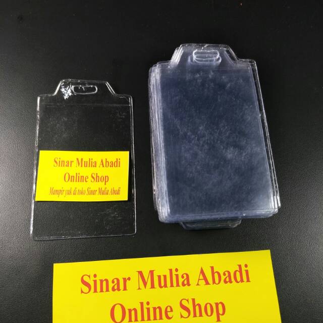 Jual Plastik Name tag 6x9 Tegak Standar / ID Card 6 x 9 / Kantong ...