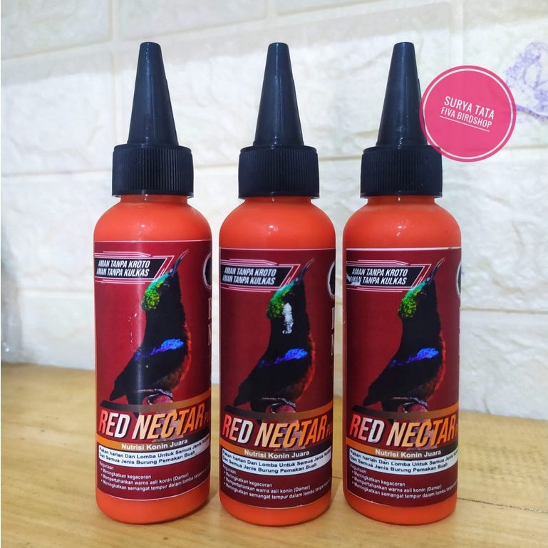 Jual Red Nectar RN Plus nektar merah pakan burung kolibri untuk lomba ...