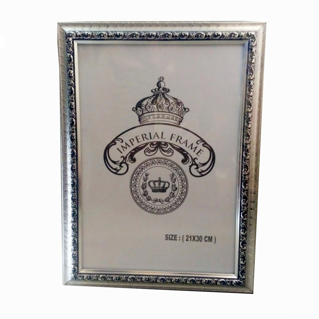 Jual Bingkai/pigura/frame A4 (21x30) emas, silver, coklat,Putih Emas ...