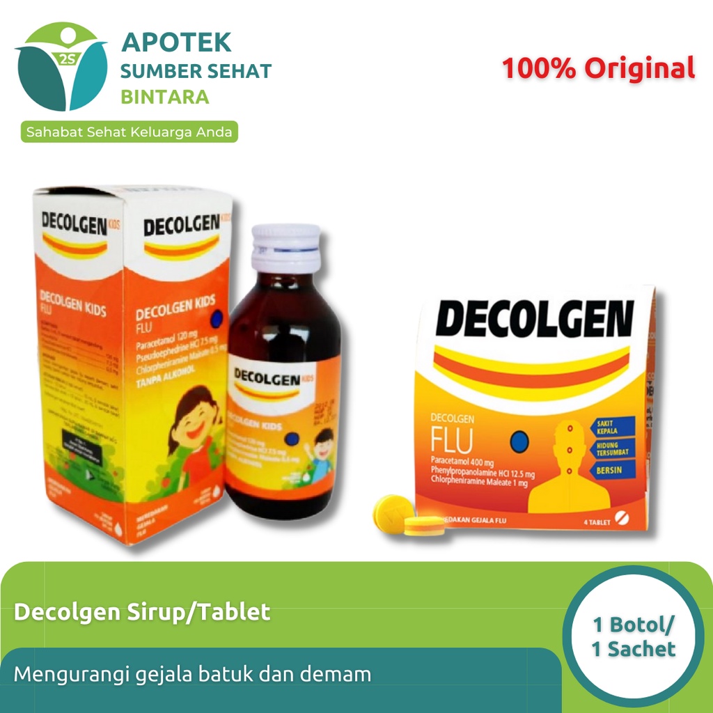 Jual Decolgen kids Sirup/Tablet Obat Pilek Anak dan Dewasa | Shopee ...
