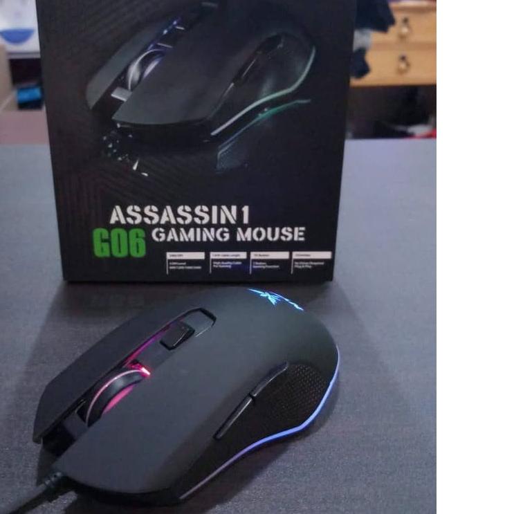 Jual MOUSE GAMING NYK G06 ASSASSIN 1 LED RGB | Shopee Indonesia