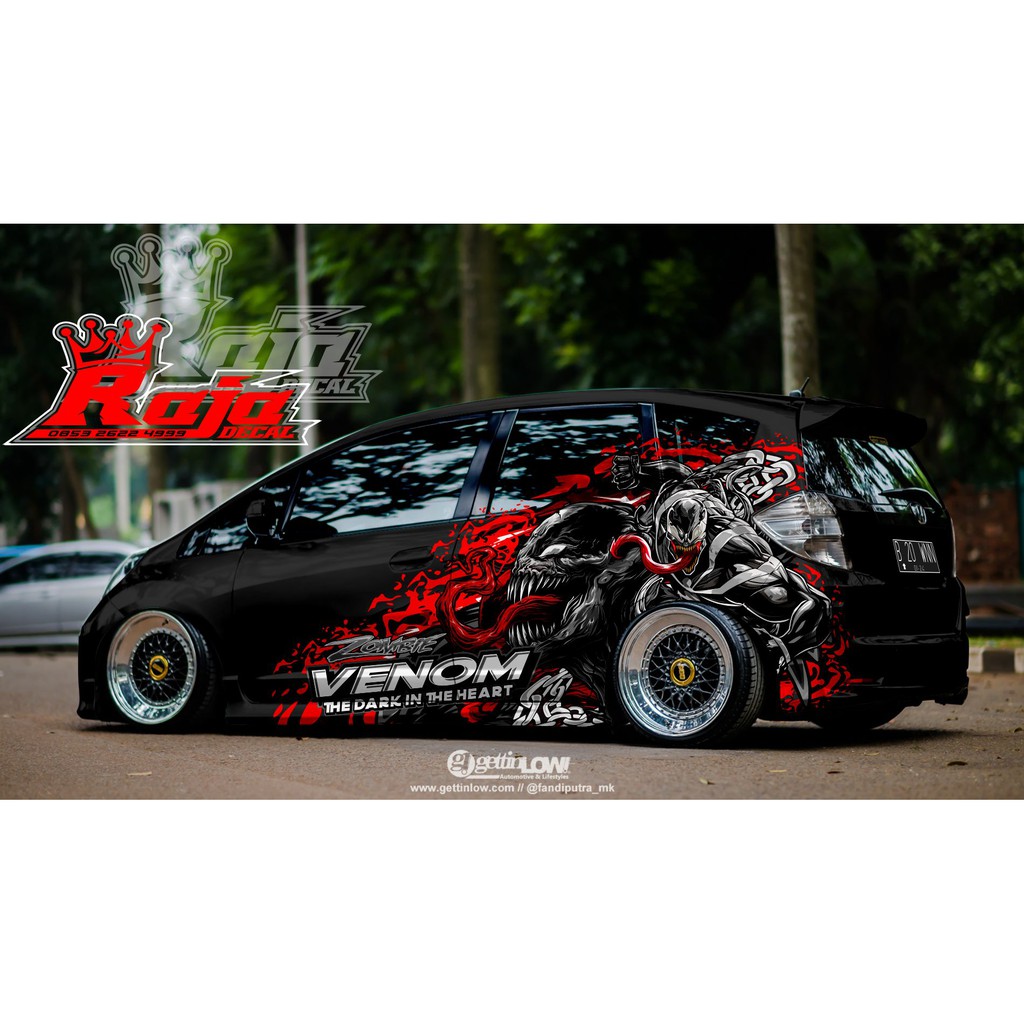 Jual Sticker Decal Honda Jazz New Disain Venom 002 | Shopee Indonesia