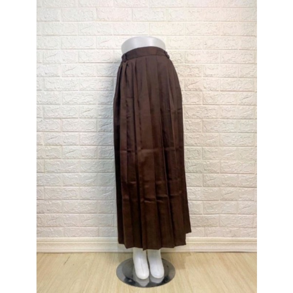 Jual Rok Panjang Pramuka PLISKET SD SMP & SMA Pinggang Karet Rok Panjang Coklat Pramuka | Shopee ...