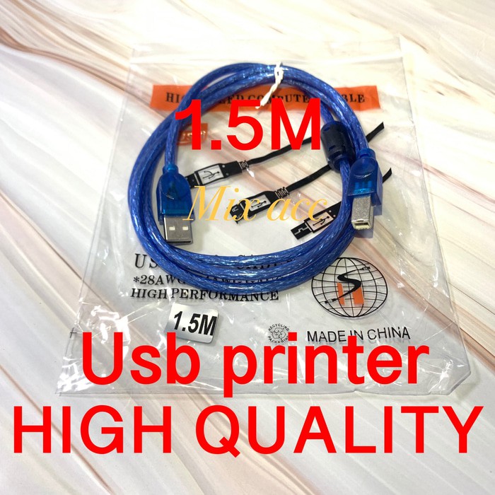 Jual KABEL USB PRINTER 1.5M 3M 5M 10M KABEL PRINTER HIGH QUALITY ...