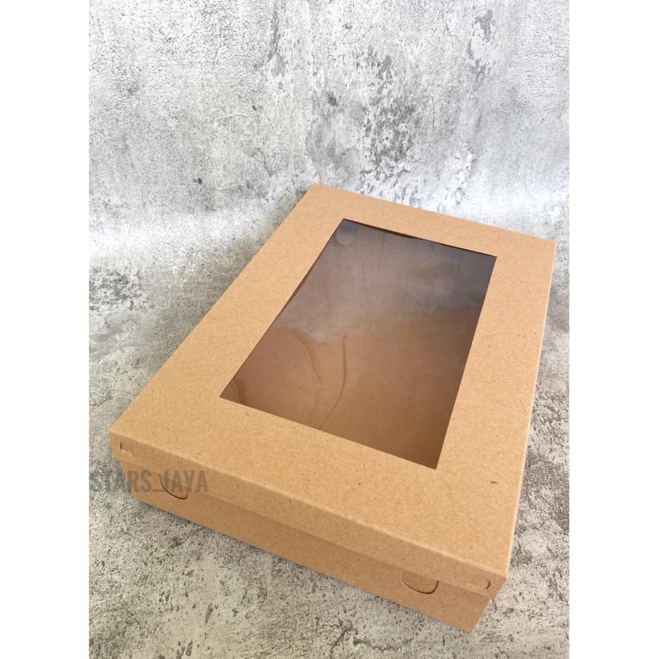 Jual Box Kraft Mika 35x25x8 cm, Kotak Kraft Mika, Packaging , Box ...