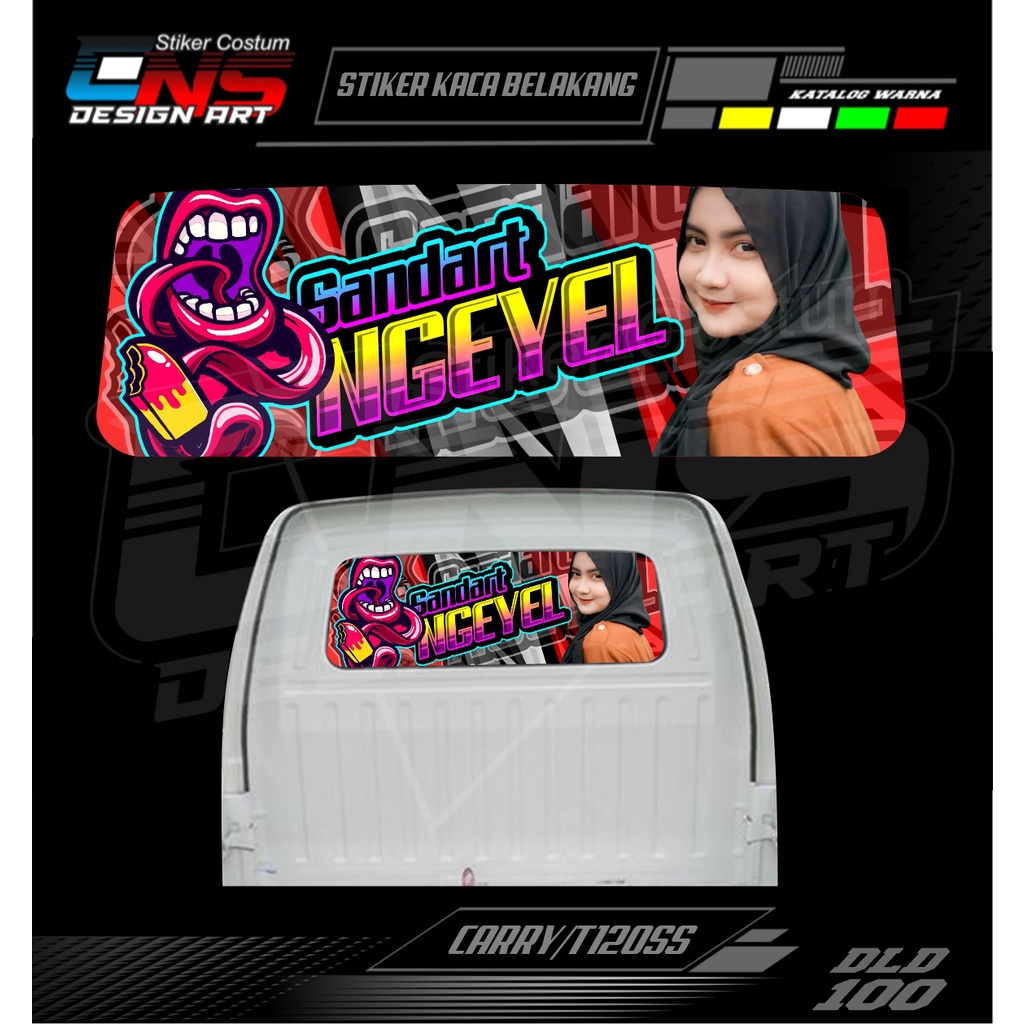 Jual Stiker Kaca Belakang One Way STANDART NGEYEL CARRY / T120SS Pick ...