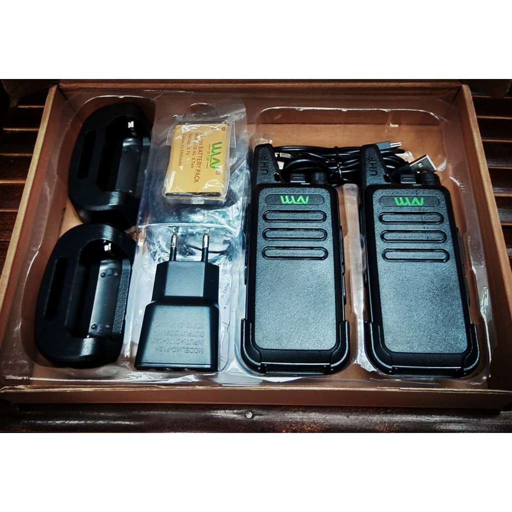 Jual SEPASANG HT WLN UHF HT tactical TNI BRIMOB UHF handi talk Handie ...