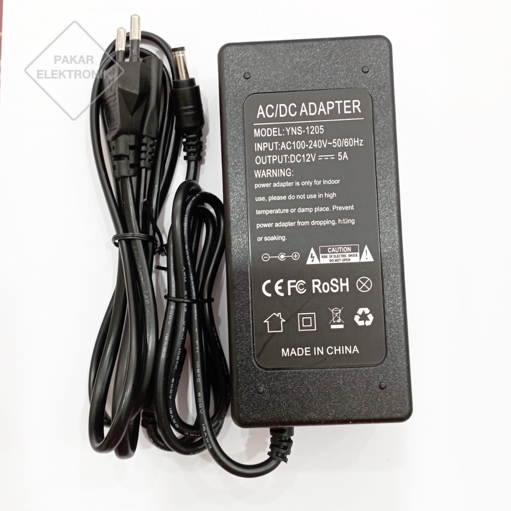 Jual Adapter DC 12V 5A (Adaptor 12V 5A) | Shopee Indonesia