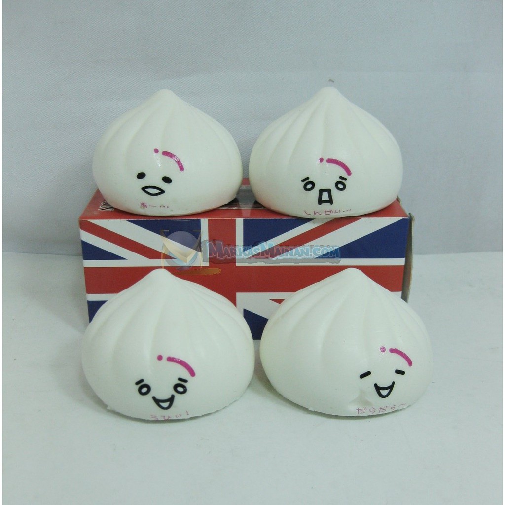 Jual Squishy Medium Dim Sum Bun Bakpao Emoticon | Shopee Indonesia