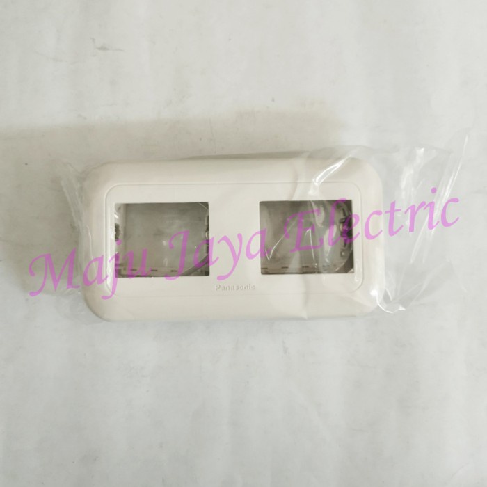 Jual Frame 2 Gang Panasonic WEJ78049W Cover Plate 2 Gang 4 Device ...