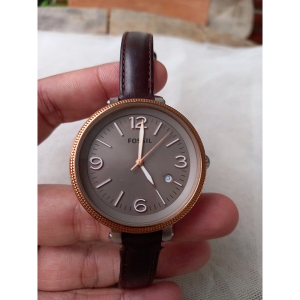 Jual jam tangan fossil jengkol coklat jadul vintage buyut | Shopee ...