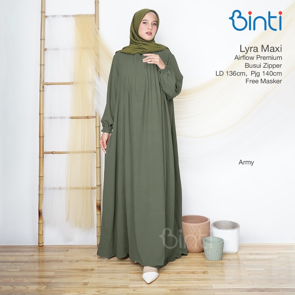 Jual LYRA MAXI JUMBO BIG SIZE DRESS Matt Airflow Premium LD 136 P 140 Original by BINTI | Shopee ...
