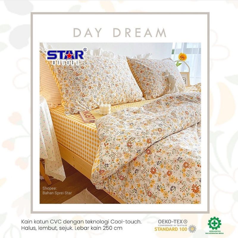 Jual Bahan Kain Sprei Star - Day Dream | Shopee Indonesia