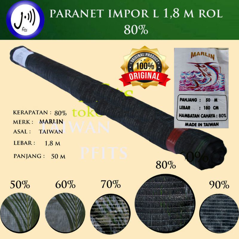 Jual Paranet 80% Rol / Shading net / Agronet / multinet / Jaring ...