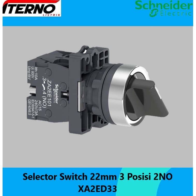 Jual Selector Switch XA2ED33 2NO 22mm 3 Posisi Schneider | Shopee Indonesia