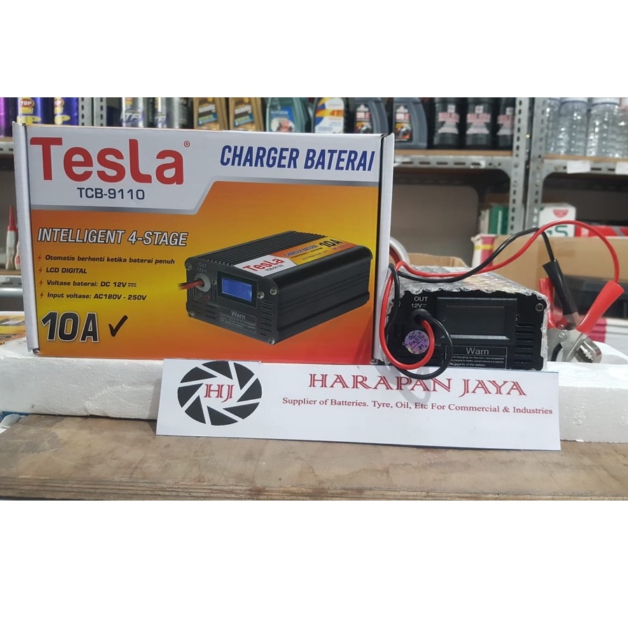 Jual CAS AKI TESLA 10AH 12VOLT LCD DIGITAL / CHARGER AKI / PENGECAS AKI ...