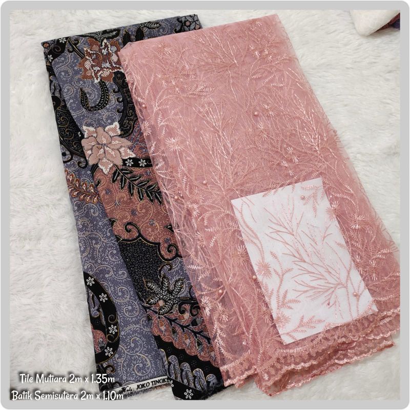 Jual set Tile mutiara dan Batik semisutera | Shopee Indonesia