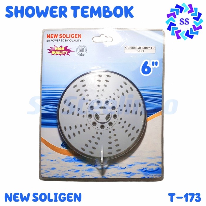 Jual SHOWER TEMBOK BULAT NEW SOLIGEN T-173 - 6 INCH | Shopee Indonesia