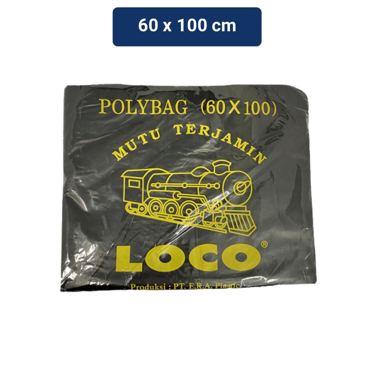 Jual Loco Kantong Plastik Tebal Poly Bag Hitam (60 x 100 cm) | Shopee ...