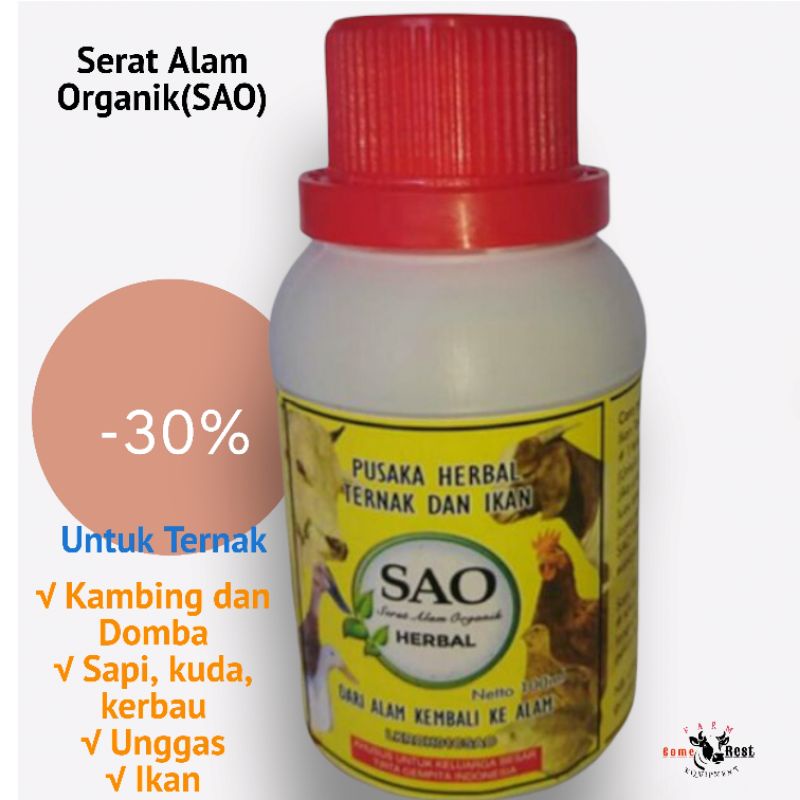 Jual SAO Herbal (Serat Alam Organik)Nutrisi Penggemuk Ternak Kambing ...