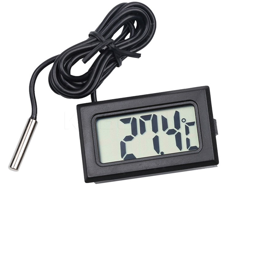 Jual Pengukur Kelembapan Sensor Suhu Termometer mini LCD probe sensor ...
