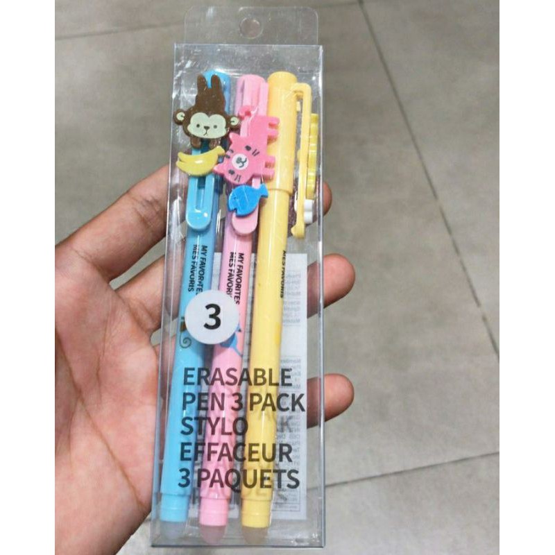Jual MINISO Erasable Pen 3 pack | Shopee Indonesia