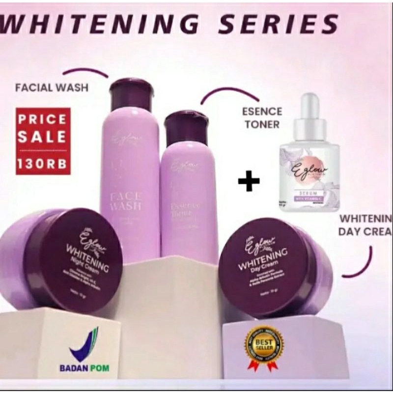Jual EGLOW WHITENING + SERUM VIT C | Shopee Indonesia